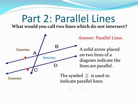 PPT Geometry Review Angles And Parallel Lines PowerPoint Presentation ID