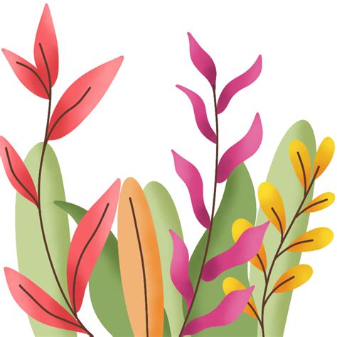 Colored Plant Illustration 23743224 Png