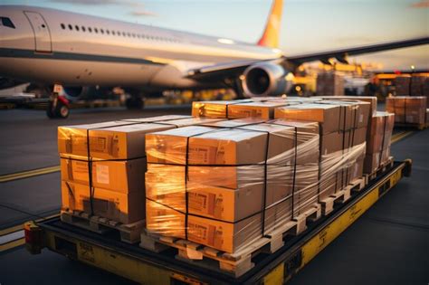 Premium Photo Air Freight Forwarding Industry Generative Ai