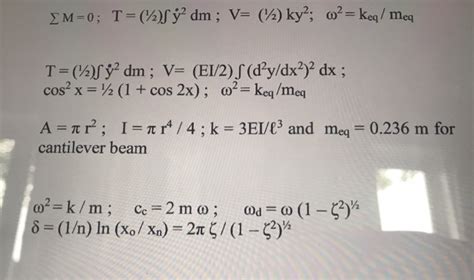 Solved Problem A Rigid Bar With A Mass Per Unit Length P Chegg