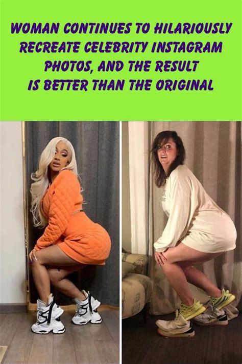 Woman Continues To Hilariously Recreate Celebrity Instagram Photos And
