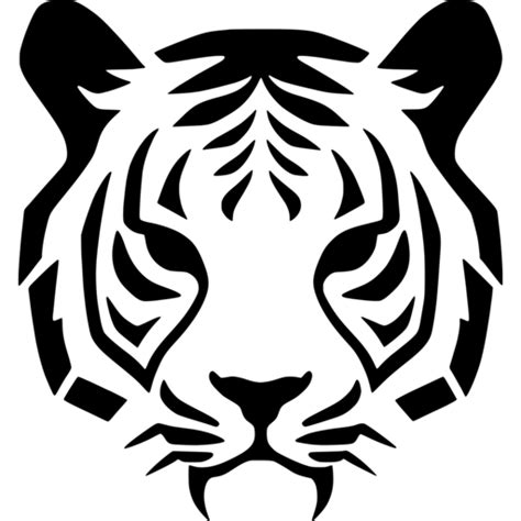 Intricate Tiger Face SVG Design Svgcollections