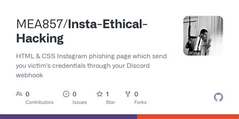 GitHub MEA Insta Ethical Hacking HTML CSS Instagram Phishing Page Which Send You Victim