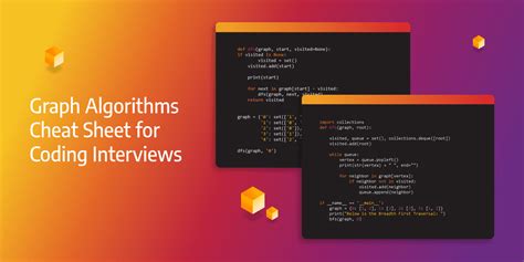 Graph Algorithms Cheat Sheet For Coding Interviews