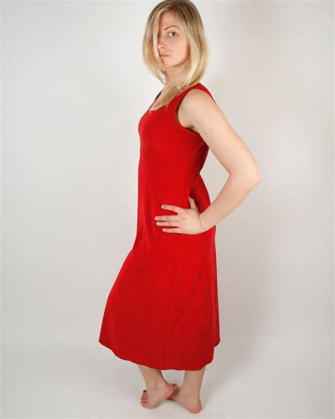 Sexy Red Vintage Dress Maxi Long Summer Evening Dress Suit Elegant
