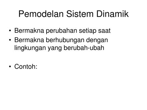 Ppt Pemodelan Sistem Dan Simulasi Powerpoint Presentation Free