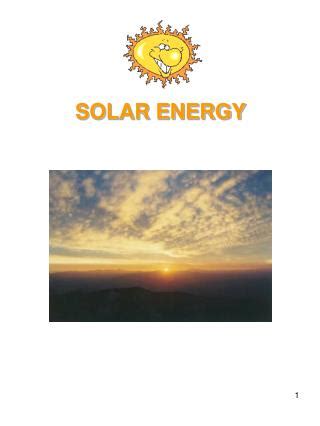 PPT Solar Energy PowerPoint Presentation Free Download ID 176006