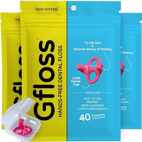 Gfloss Hands Free Dental Floss 120 Count Pack Of 3