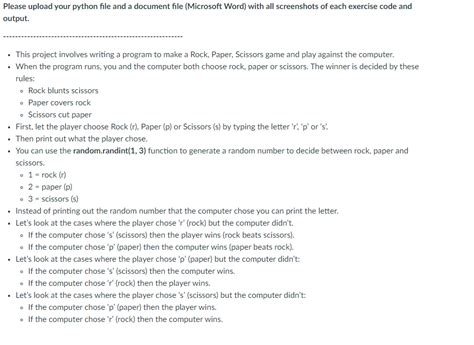Solved Please Upload Your Python File And A Document File Chegg