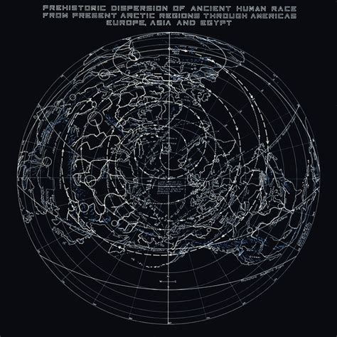 Prehistoric Human Migration World Map By History In Your Home Wall Art