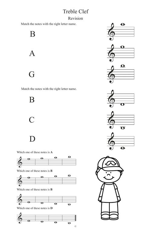 Ledger Lines Worksheets