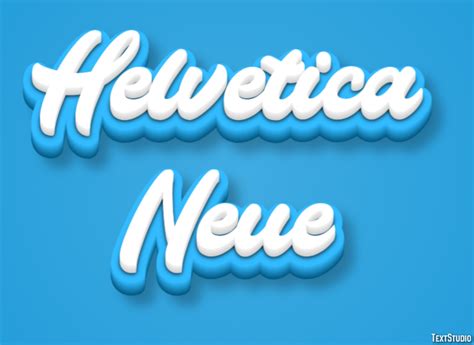 Helvetica Neue Text Effect And Logo Design Font