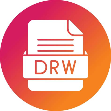 Drw File Format Vector Icon 34117644 Vector Art At Vecteezy