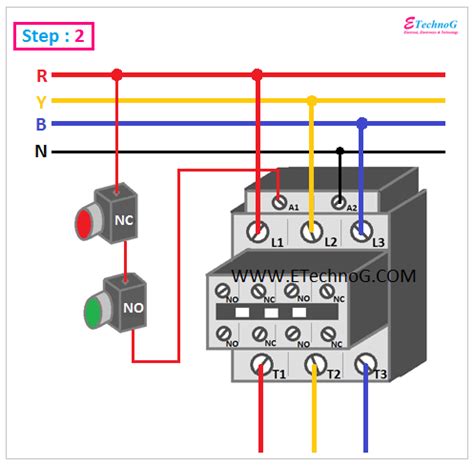 Push On Switch Wiring Diagram Contactor