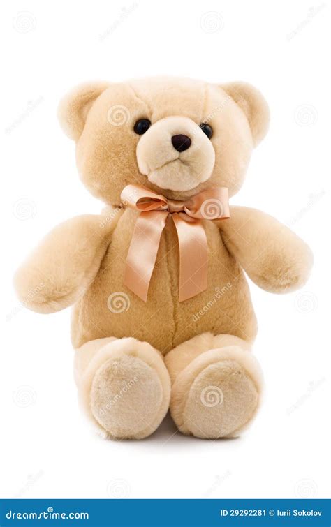 Cute Teddy Bear On White Background Stock Image Image 29292281