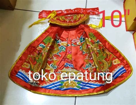 Promo 100 Produk Ori Baju Patung Dewa Naga Merah 10 Inch 25 Cm