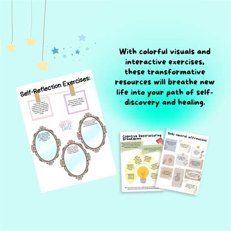 Body Dysmorphia Workbook Body Dysmorphia Worksheets Therapy Body