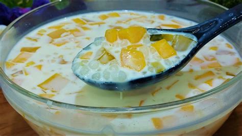 Refreshing Mango Tapioca Drink