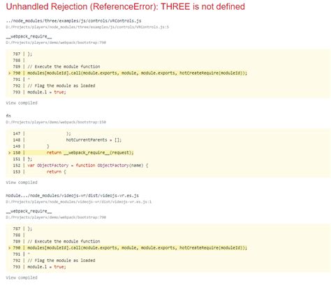 three is not defined · issue 188 · videojs videojs vr · github