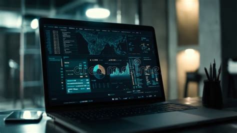 dashboard showing user engagement and website traffic metrics stock