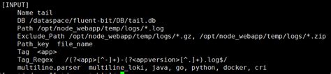 Tag Regex And Tag Of Tail Input Are Not Working Issue 4307 Fluent