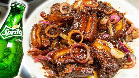 Mapapa Extra Rice Ka Sa Sarap Pork Bistek Recipe With Sprite Youtube