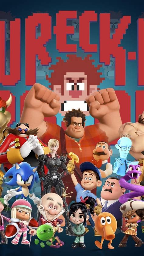 Wreck It Ralph Iphone Wallpaper Detona Ralph Vanellope Detona Ralph
