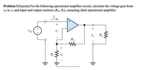solved problem 3 8 ﻿point ﻿for the following operational