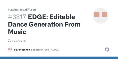 EDGE Editable Dance Generation From Music Issue 3817 Huggingface