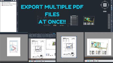 how to create multiple pdf files on autocad how to export multiple pdf