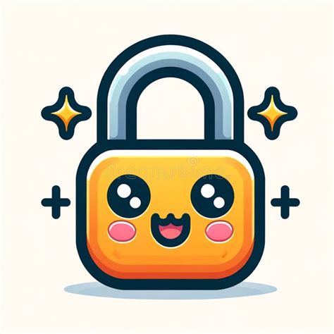 Pixie Series Login Icon Secure Access With A Smile Stock Illustration