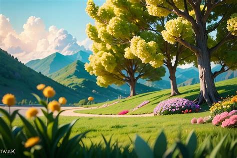 Images De Paysage Printemps Dessin Anime Téléchargement Gratuit Sur