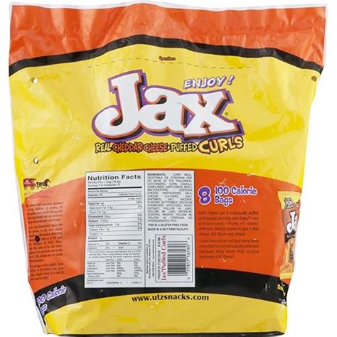 Jax Cheddar Cheese Puffed Curls 100 Calorie Bags