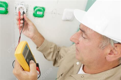 A Man Measures The Voltage Photo Background And Picture For Free Download Pngtree