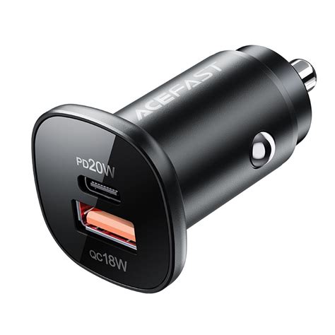 ที่ชาร์จในรถยนต์ Acefast Car Charger 1 Usb A 1 Usb C Pd38w Dual
