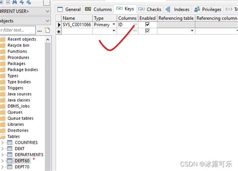 oracle数据库：oracle用命令定义非空not null，unique唯一性，主键primary key，外键foreign key