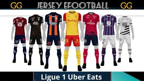 New Kits Ligue Uber Eats Jersey Update Efootball YouTube