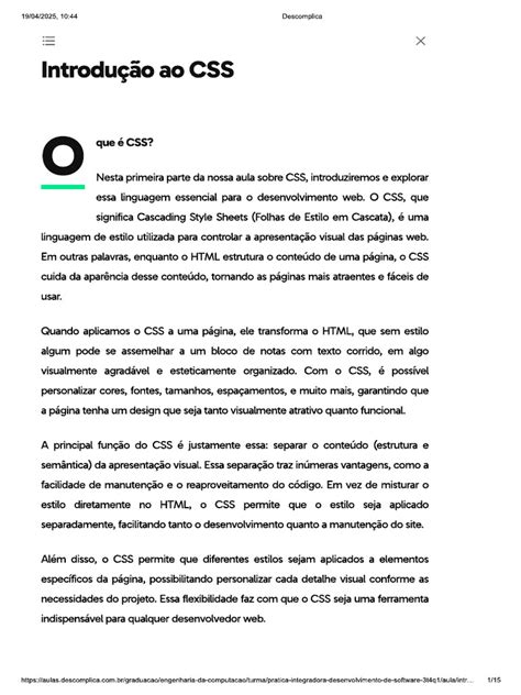 Introdução Ao Css Pdf