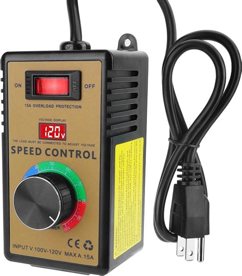 versatile ac motor speed controller 100v 120v 15a max electric fan