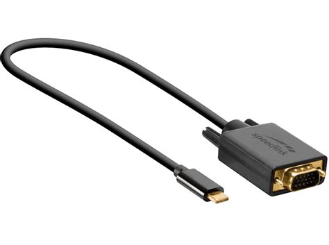 Speedlink Hq Usb C Zu Vga Adapter Kabel M Usb C Adapter Schwarz Mediamarkt