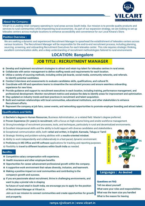 hrjobs bangalore hiring ramya raghunand