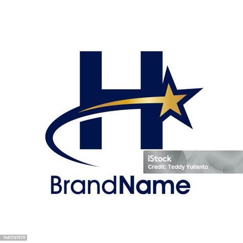이니셜 H 스타 로고 알파벳 H에 대한 스톡 벡터 아트 및 기타 이미지 알파벳 H 개념 건설 산업 Istock