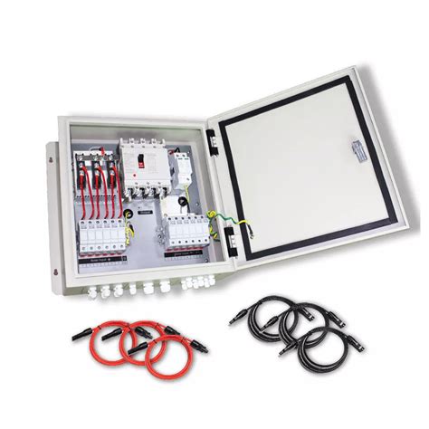 4 In 1 Out Combiner Box Complete W 32amp Fuse Spd And 250amp Dc Breake Enersave Solutions