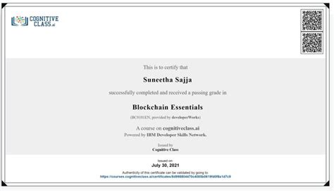 Dr Suneetha Sajja Dr Su On Linkedin A Certification In Blockchain Assisted Me In Harnessing