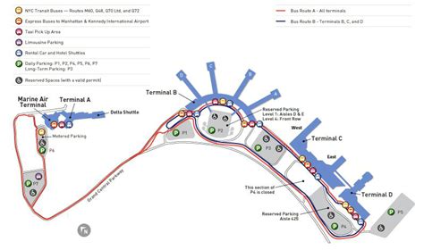 Map Of Laguardia Airport And Terminal Lga