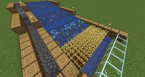 Build An Automatic Minecraft Wheat Farm Unlimited Wheat With Minimal