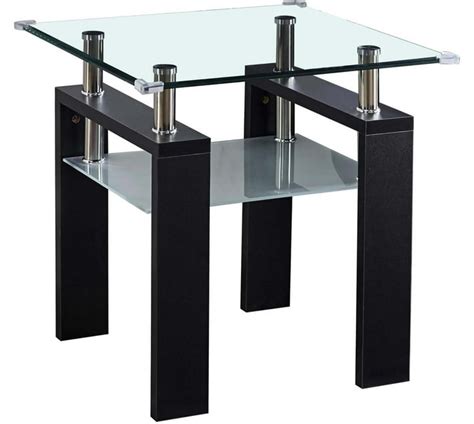 Artisan Furniture Warehouse Glass Coffee Table 2 Tier Glass Side Table