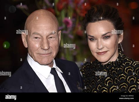 Berlin Germany 17th Feb 2017 Patrick Stewart And His Wife Sunny