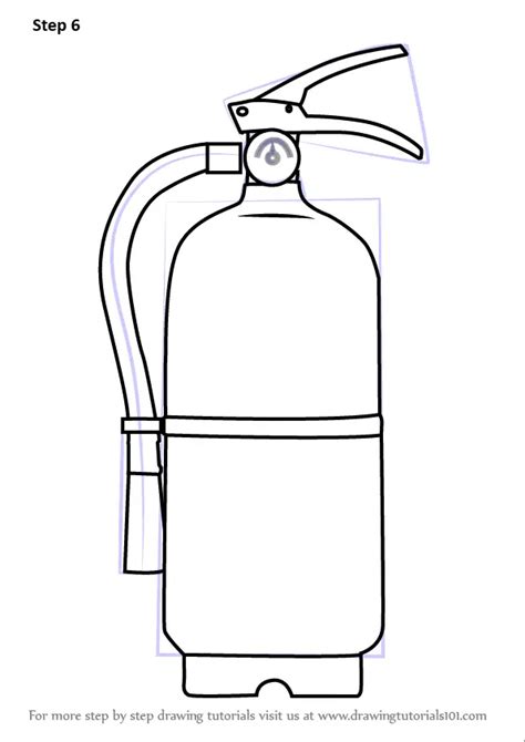 How To Draw Fire Extinguisher Everyday Objects Step By Step DrawingTutorials