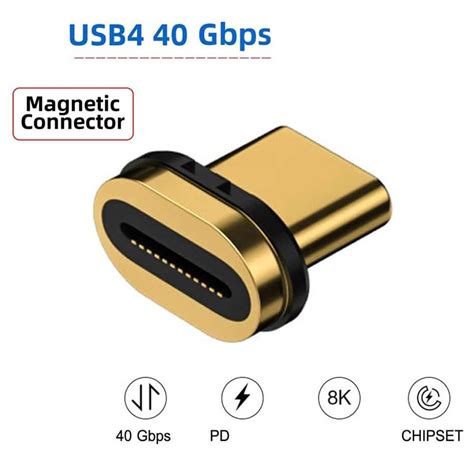 Jual Chenyang Head Magnetic Connector USB Type C 4 0 Plug 40Gbps